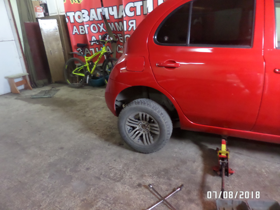примеряем 13 литье арбузы — Nissan March (K12), 1,2 л, 2002 года ...