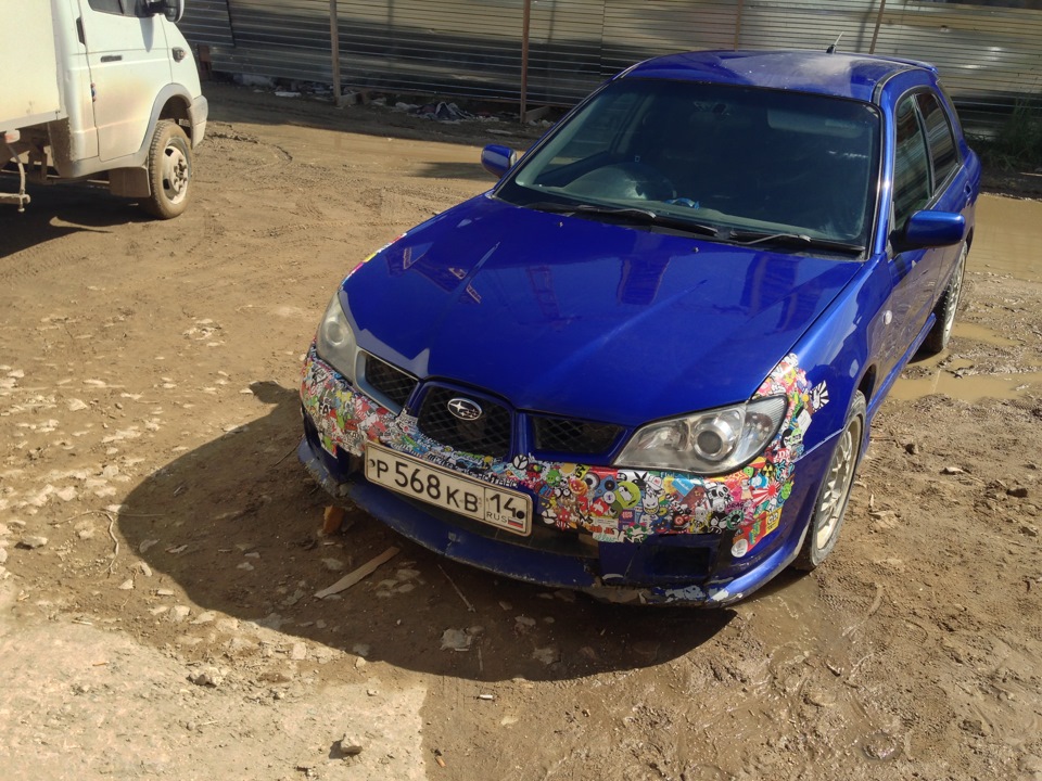 sticker bomb — Subaru Impreza (GD/GG), 1,5 л, 2006 года | стайлинг | DRIVE2