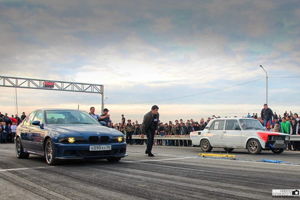 drag 2105 turbo td04l (13.686) vs bmv m5 e39 (13.998) — Lada 21073, 1,6 ...