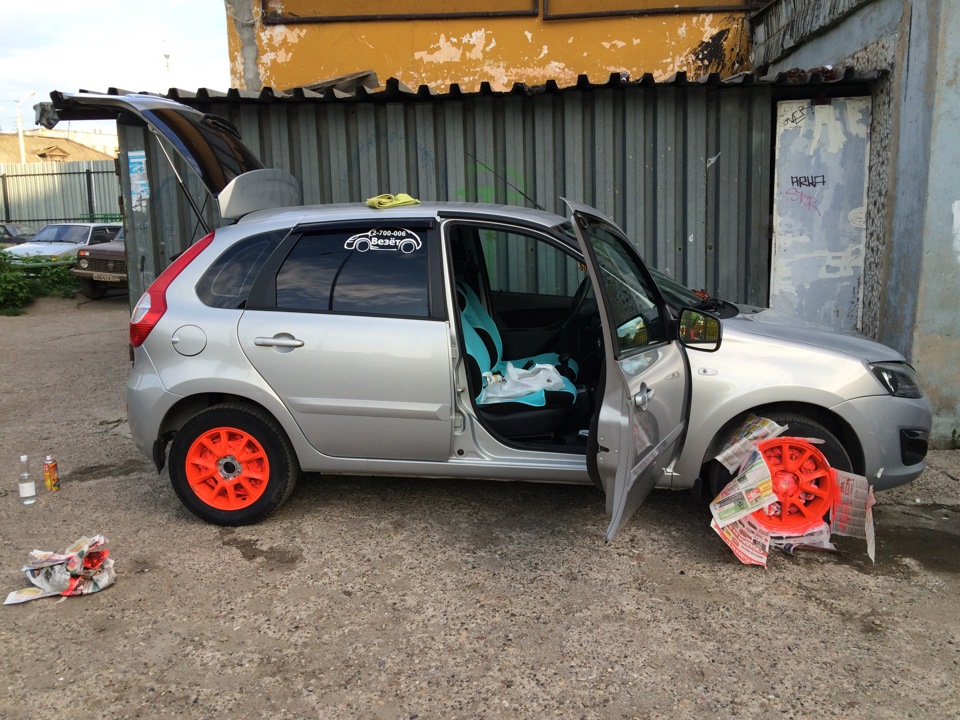 Эксперименты — Lada Калина Хэтчбек (2G), 1,6 л, 2014 года | стайлинг | DRIVE2