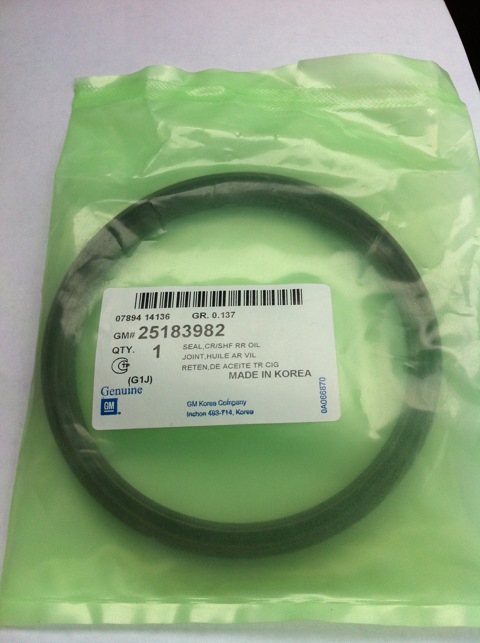 25183982 Уплотнительное кольцо коленвала GM | Запчасти на DRIVE2
