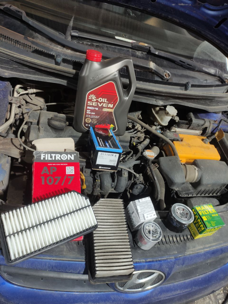 Замена масла — Hyundai i20 (1G), 1,2 л, 2010 года | плановое ТО | DRIVE2