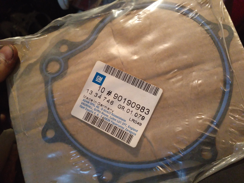 90190983 Прокладка, водяной насос GM | Запчасти на DRIVE2