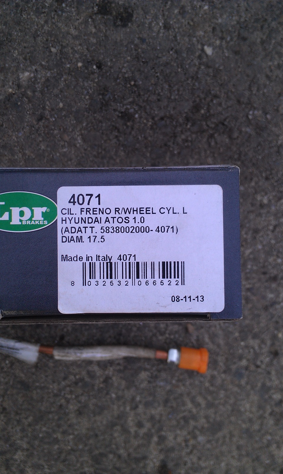 5838002000 Цилиндр тормозной заднего правого колеса KIA HYUNDAI ...