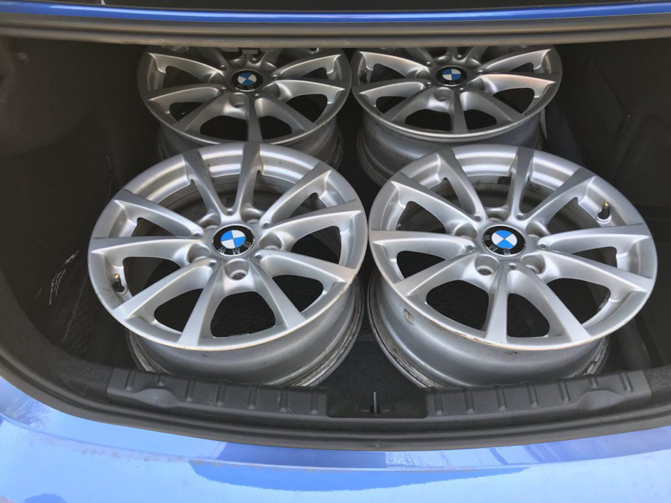 Прикупил диски на зиму — BMW 3 series (F30), 2 л, 2015 года | колёсные ...