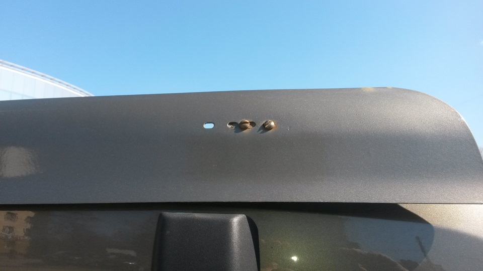 Спойлер "по колхозному" — Citroen Berlingo (2G), 1,6 л, 2012 года ...