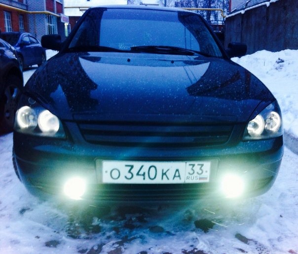 Ангельские глазки. — Lada Приора седан, 1,6 л, 2011 года | тюнинг | DRIVE2