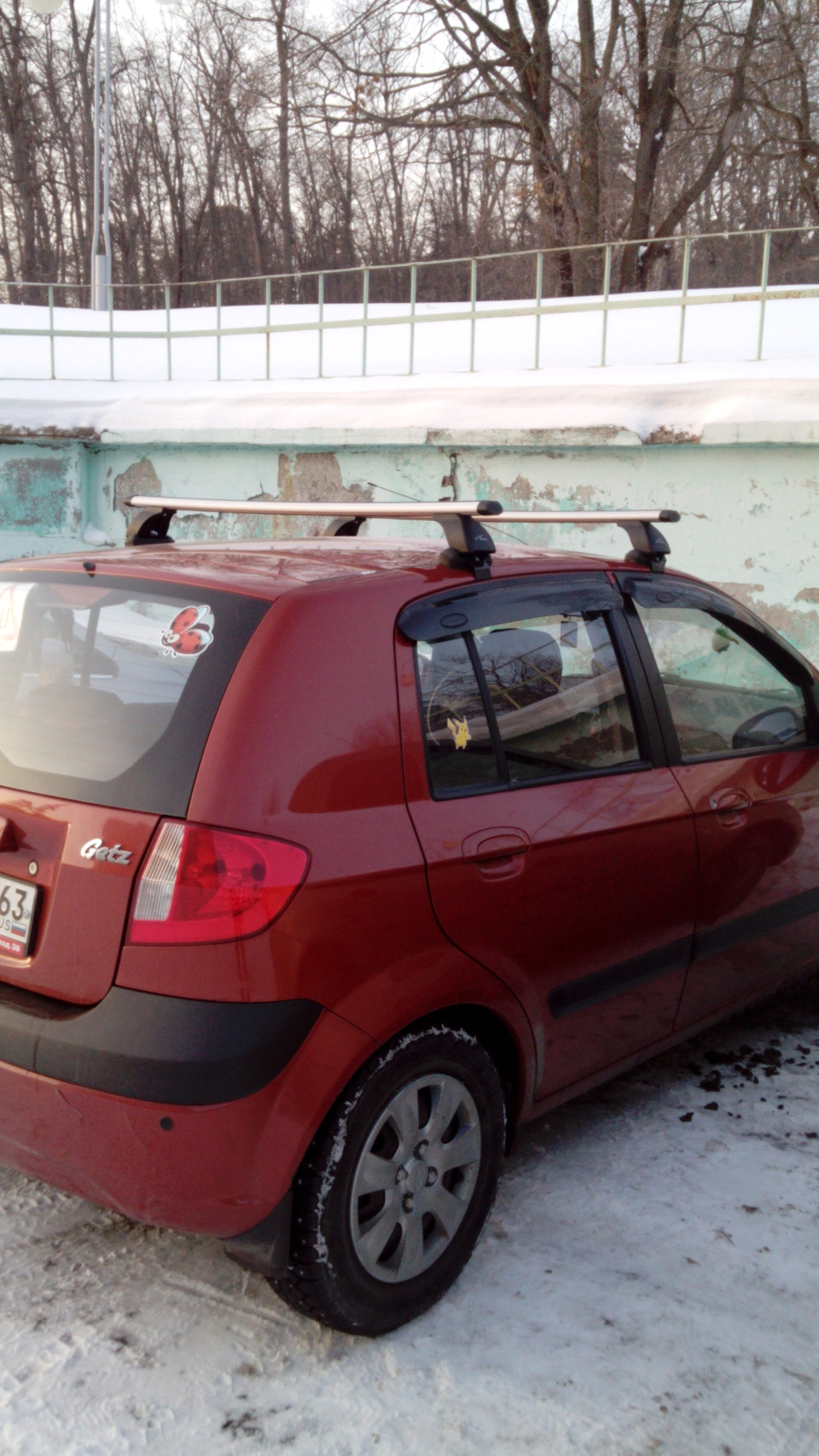 Багажник на крышу. Часть 2 — Hyundai Getz, 1,4 л, 2007 года | просто ...