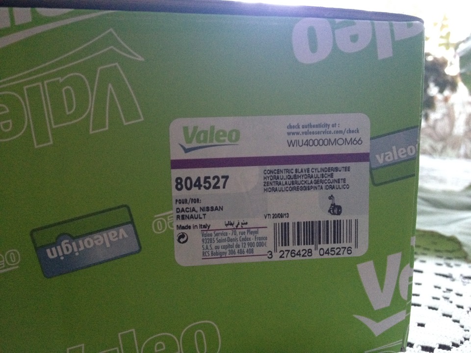 Продам выжимной подшипник Valeo. — Renault Megane II, 1,6 л, 2004 года ...