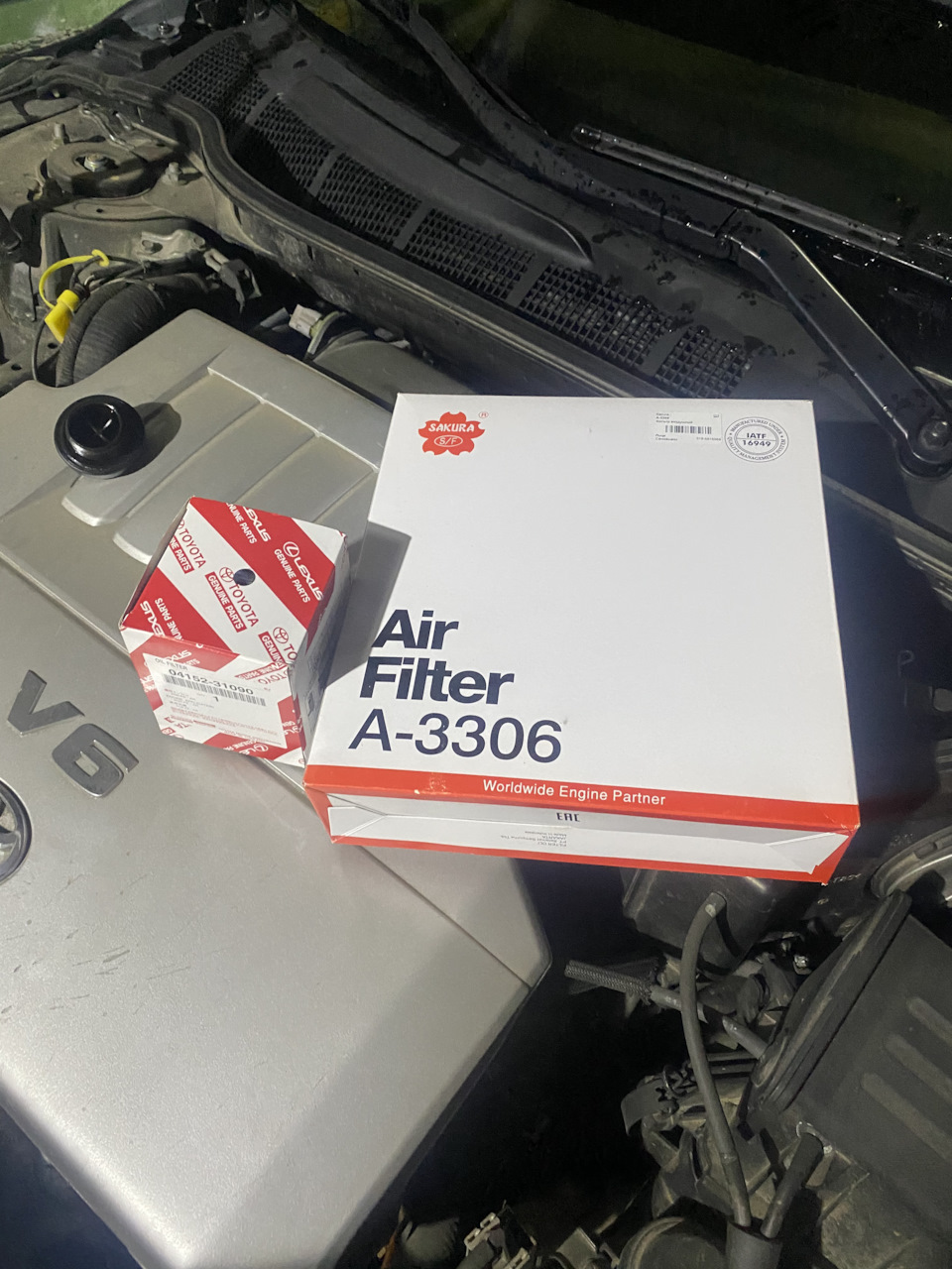 Замена масла — Toyota Camry (XV40), 3,5 л, 2007 года | плановое ТО | DRIVE2