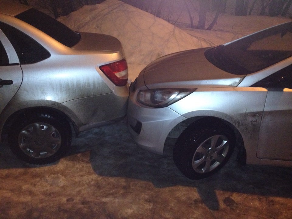 Авария — Lada Гранта (1G), 2012 года | ДТП | DRIVE2