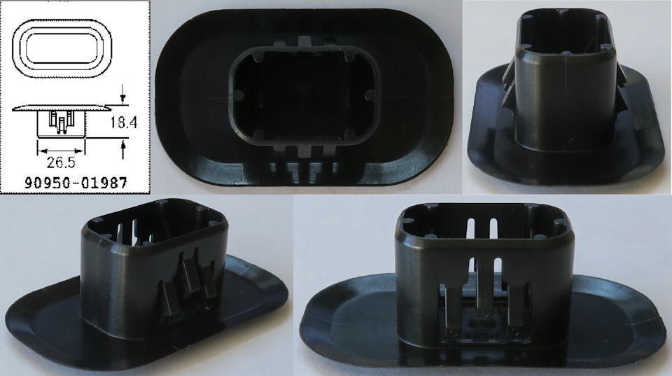 Заглушки технологических отверстий рамы — Toyota Land Cruiser Prado 120 ...