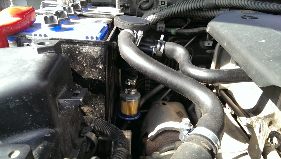 Фильтр картерных газов — Mitsubishi L200 (4G), 2,5 л, 2012 года ...