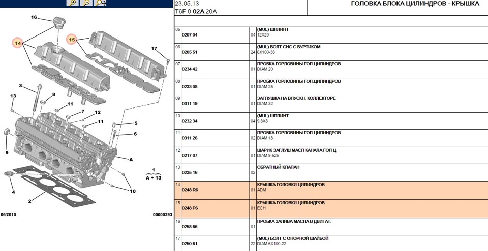 Те самые прокладки клапанных крышек — Peugeot 307, 2 л, 2006 года ...
