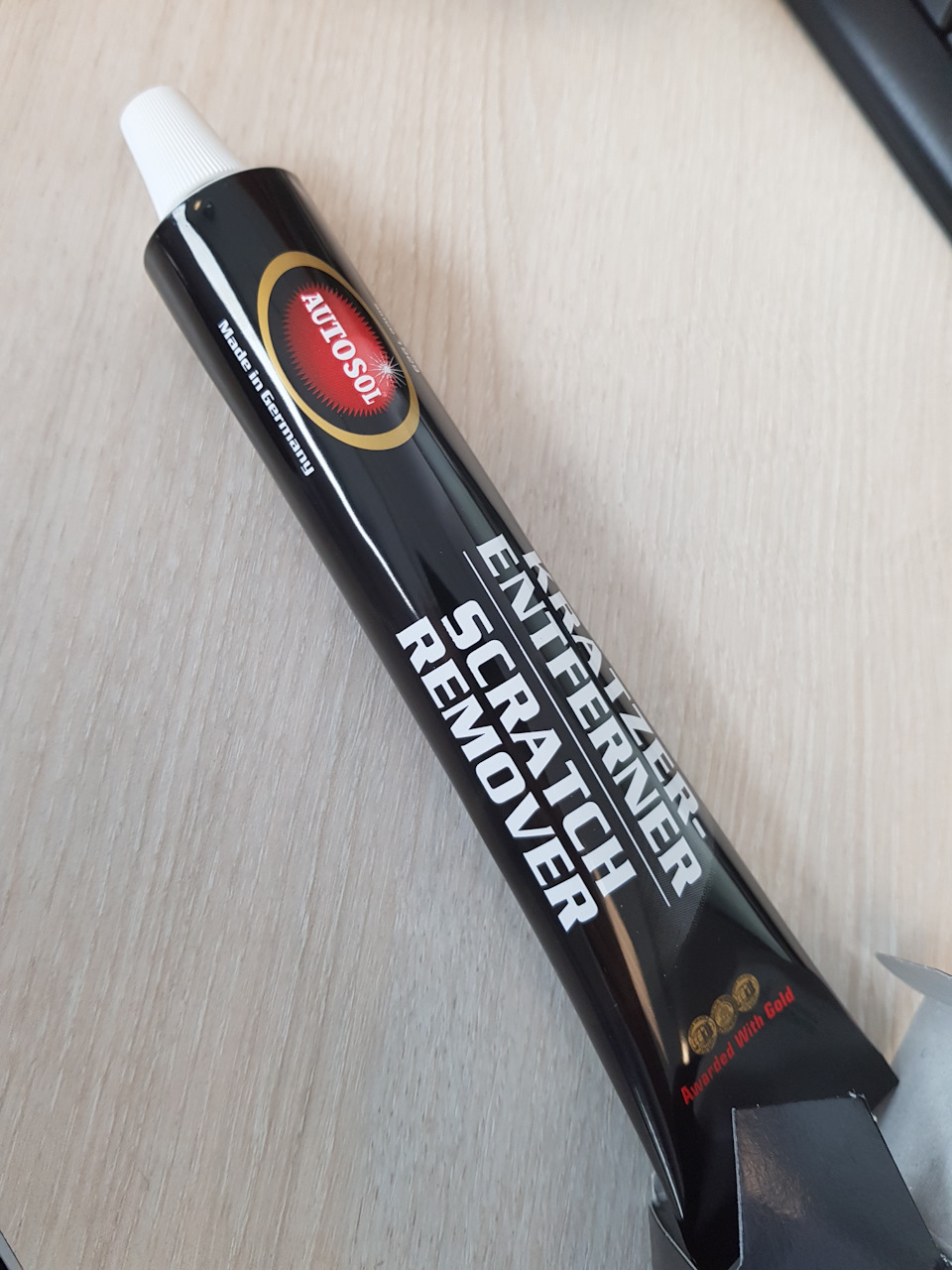 Autosol — scratch remover. Полировка пластика — Audi A6 (C7), 3 л, 2012 ...