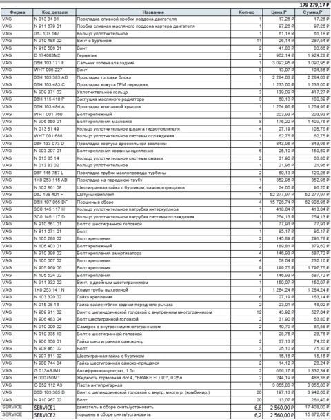 N0138302 КОЛЬЦО УПЛОТНИТЕЛЬНОЕ R-179 VAG | Запчасти на DRIVE2