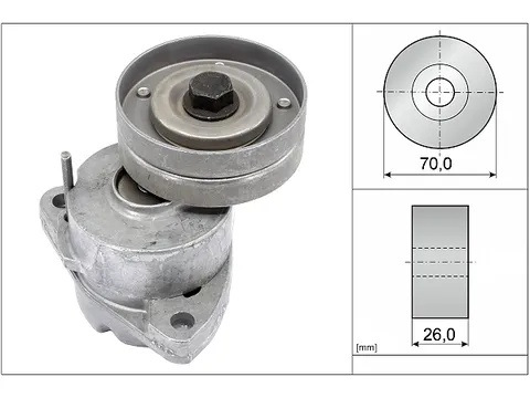 534011820 Натяжитель ремня, многоручейковый ремень INA | Запчасти на DRIVE2
