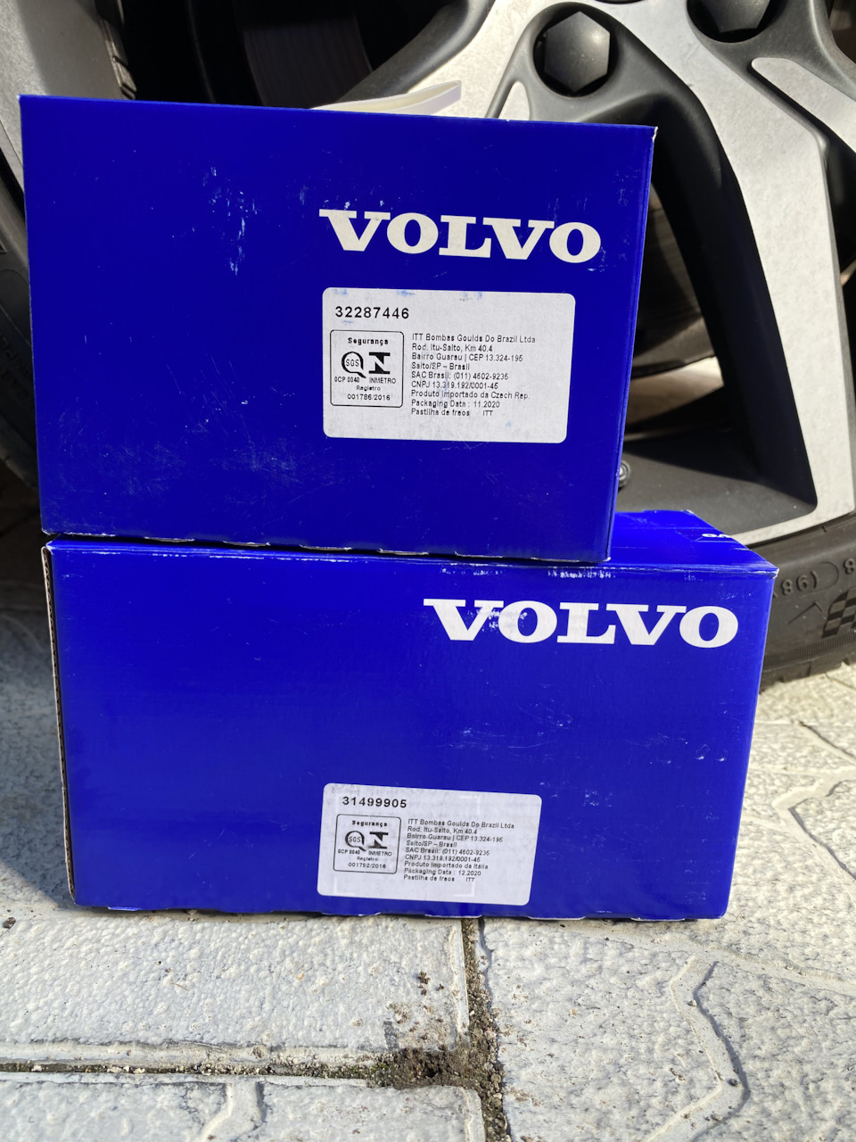 32287446 Комплект задних тормозных колодок Volvo | Запчасти на DRIVE2