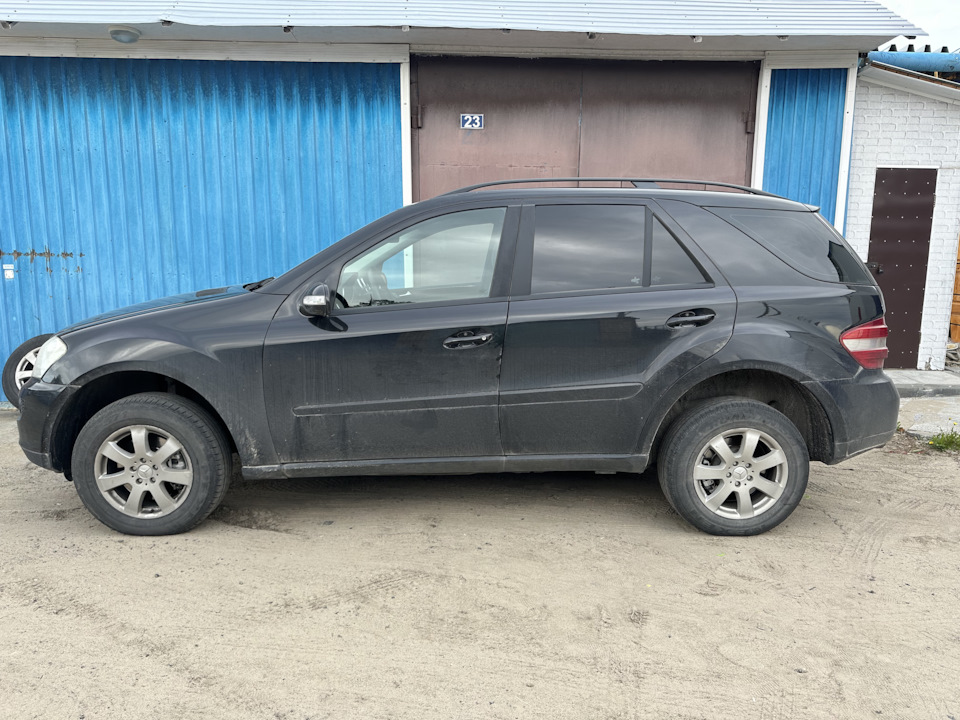 Наконец то переобулись R21 — Mercedes-Benz M-Class (W164), 3,5 л, 2006 ...