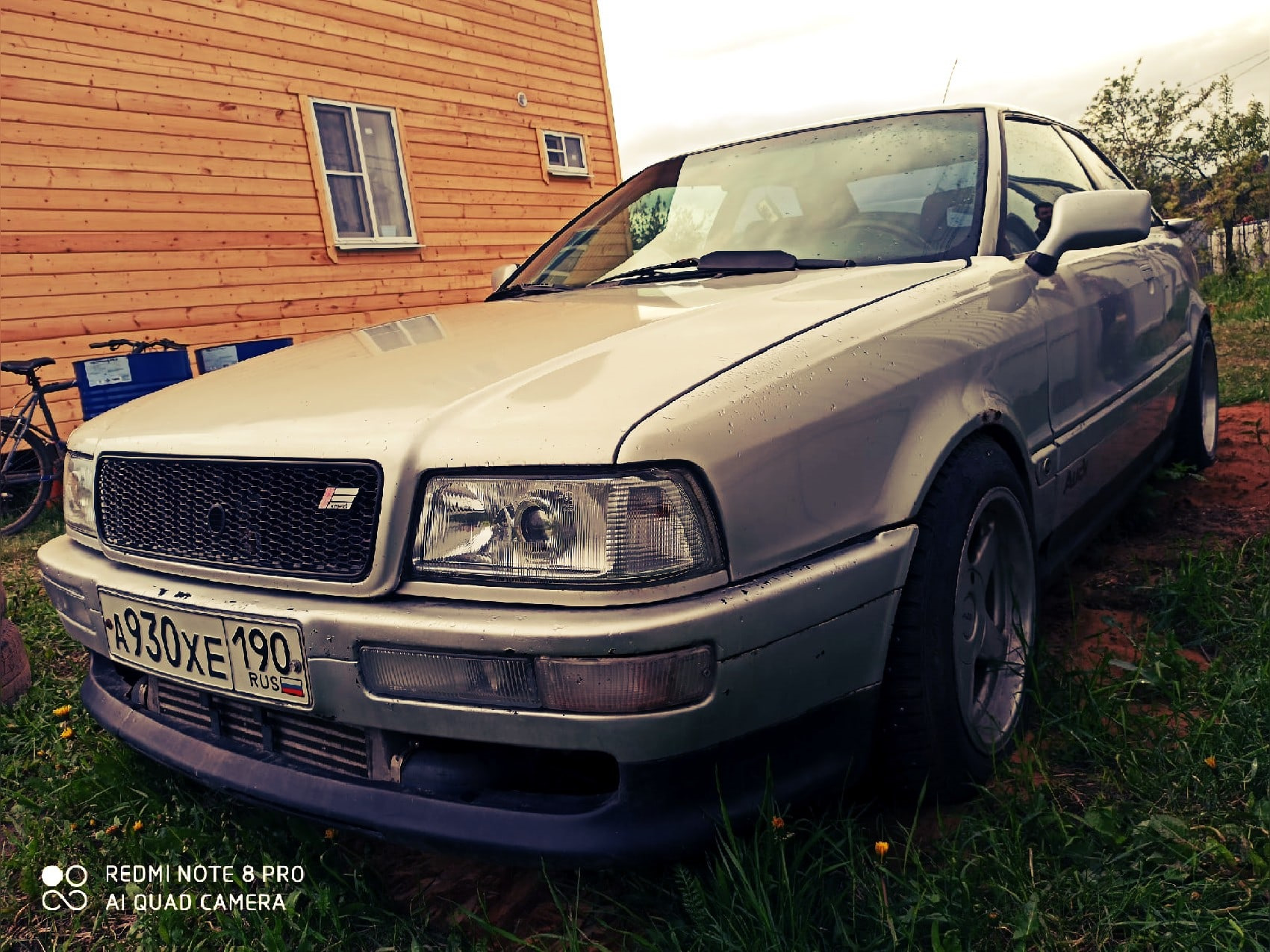 Забавная встреча 🤘😉 audi фан! — Audi Coupe (89,8B), 1,8 л, 1992 года ...