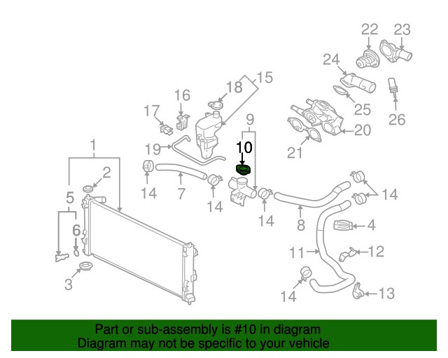 1350A730 Крышка радиатора Mitsubishi | Запчасти на DRIVE2