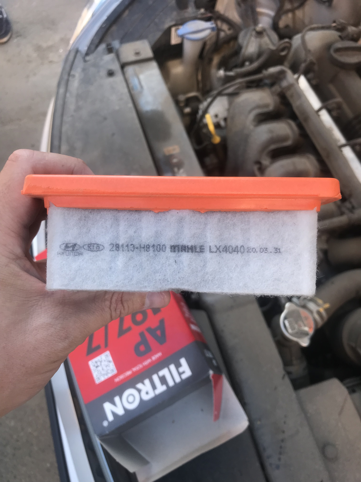 Filtron AP 197/7 Фильтр воздушный двигателя Киа Рио 4 — KIA Rio (4G), 1 ...