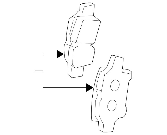 0446512640 Комплект тормозных колодок. Передняя ось TOYOTA LEXUS ...