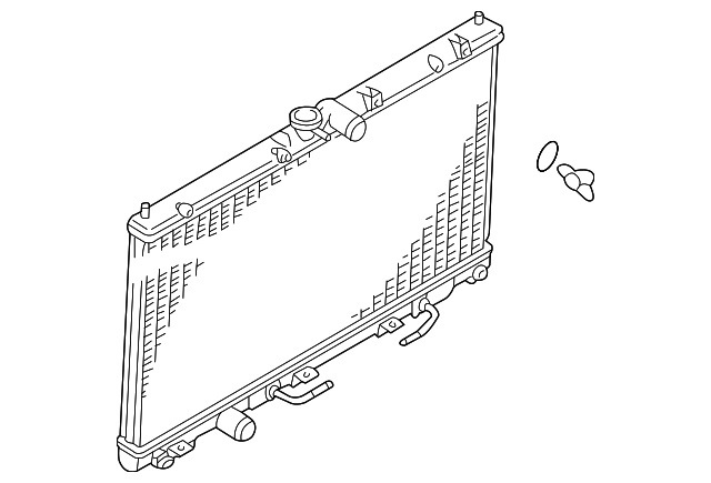 MR968858 РАДИАТОР ДВС MMC LANCER CLASSIC/CEDIA/EVO (VIII, IX), (CS2 ...
