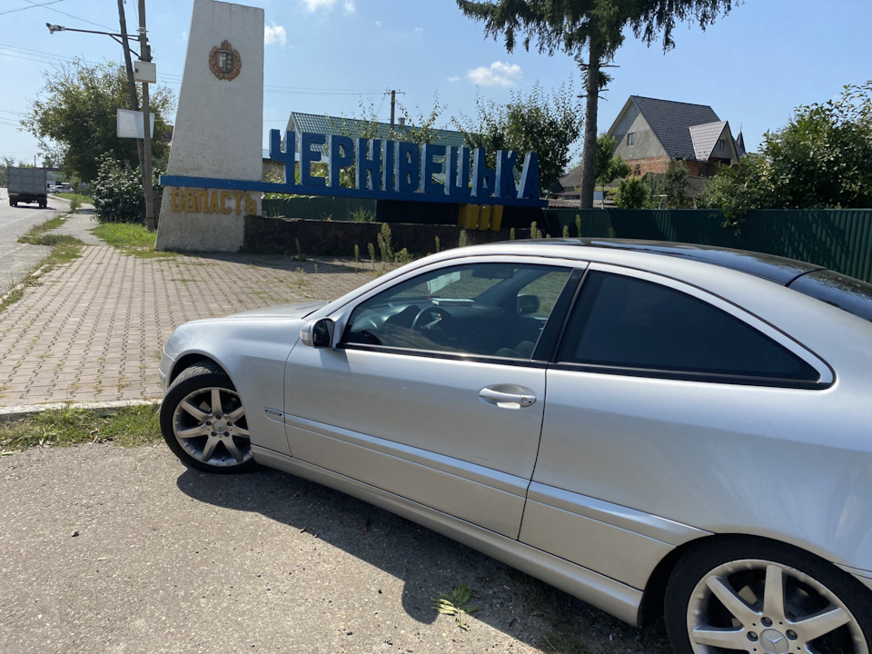 Поездка в горы — Mercedes Benz C Class Sportcoupe C203 2 2 л 2004