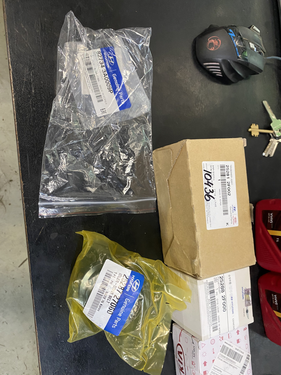 2528727060 Шкив натяжителя ремня грм KIA HYUNDAI | Запчасти на DRIVE2