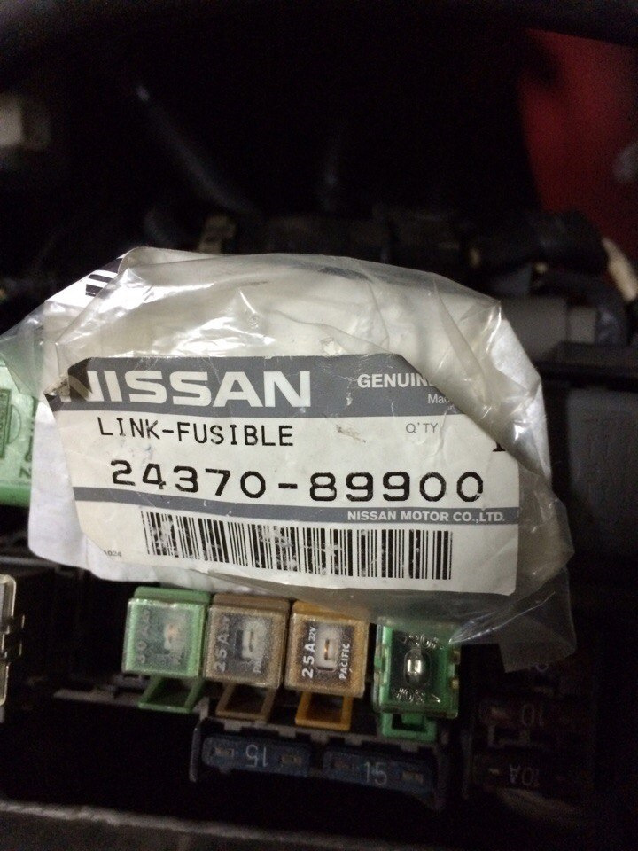 2437089900 Предохранитель 25 А NISSAN INFINITI | Запчасти на DRIVE2