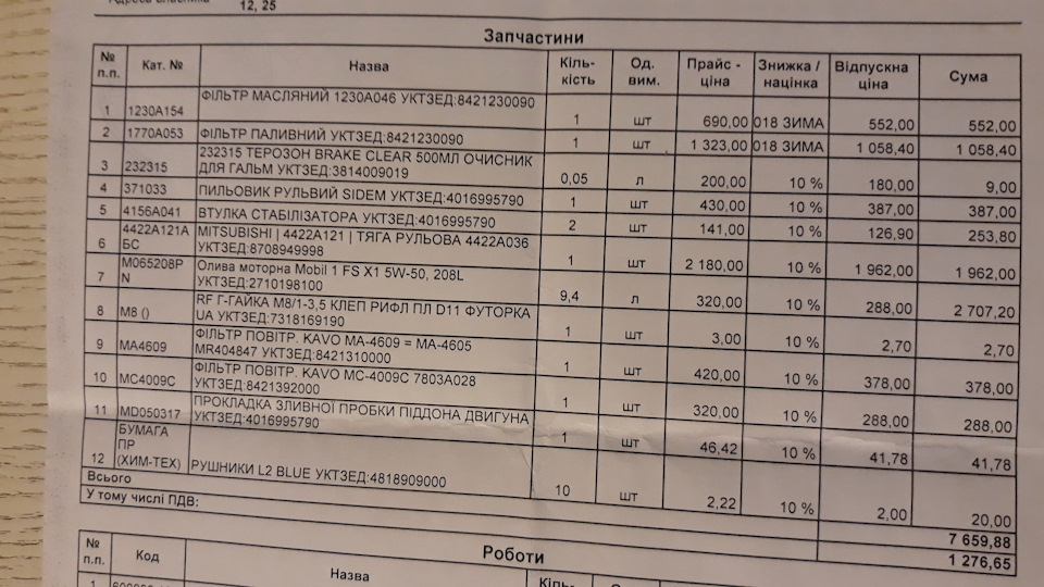 4422A036 Рулевая тяга OEM Mitsubishi | Запчасти на DRIVE2