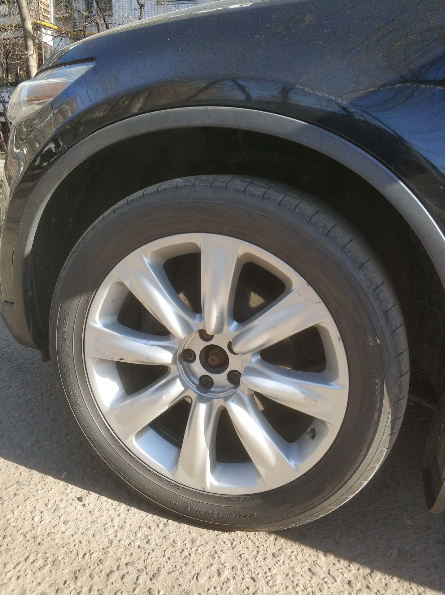 Накладки на диски Infiniti — Infiniti FX (1G), 4,5 л, 2003 года ...