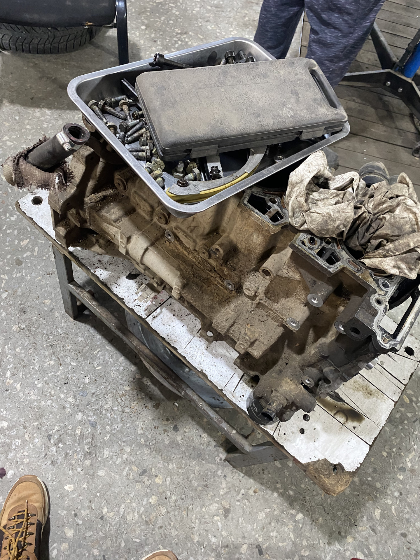 Дрыгатель, капиталка. Начало — Hummer H3, 3,5 л, 2005 года | запчасти ...