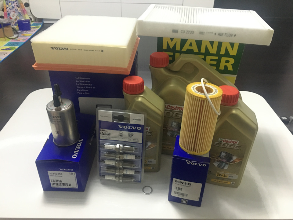 ТО и обслуживание ГРМ на пробеге 94739 км — Volvo S60 (2G), 2 л, 2013 ...