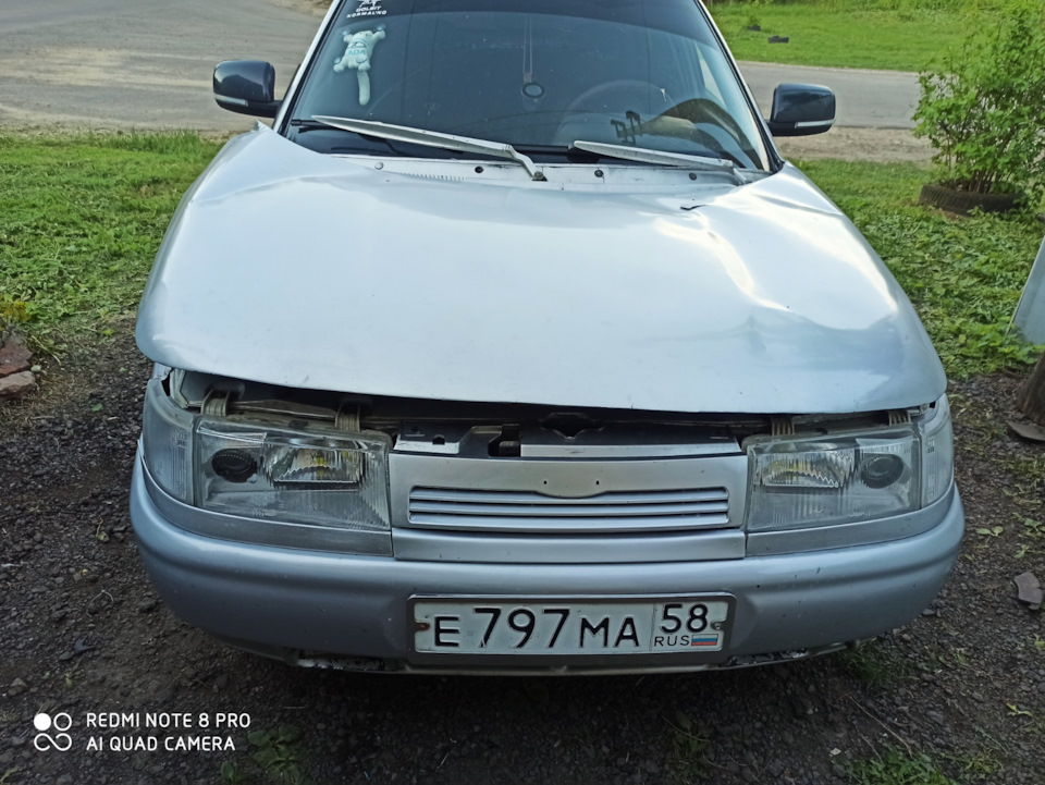 Второй капот в минус😢 — Lada 21120, 1,5 л, 2003 года | поломка | DRIVE2