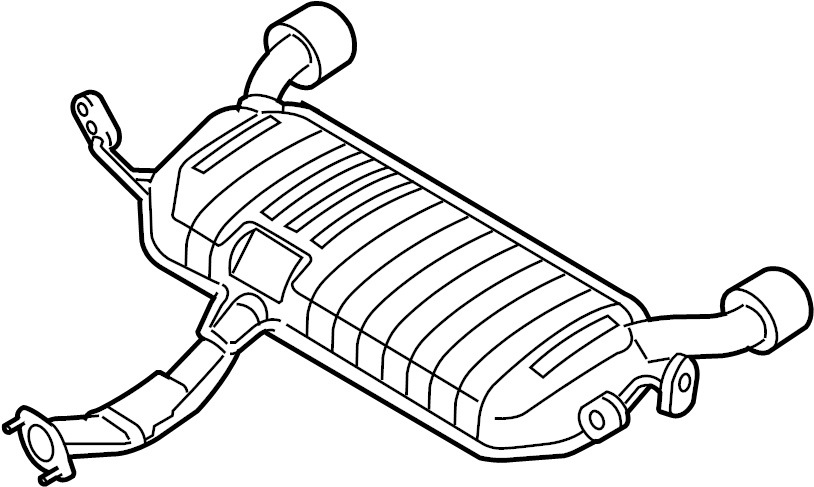287001F406 Muffler ASSY-MAIN. PIPE ASSY-MUFFLER MAIN KIA HYUNDAI ...