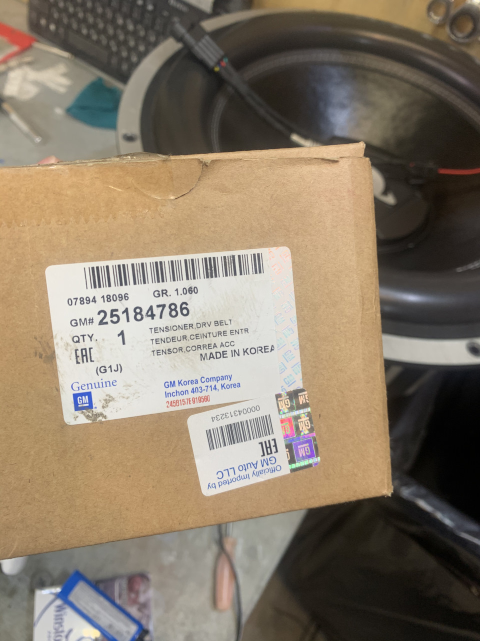 Замена натяжителя приводного ремня — Chevrolet Cruze Hatchback, 1,6 л ...