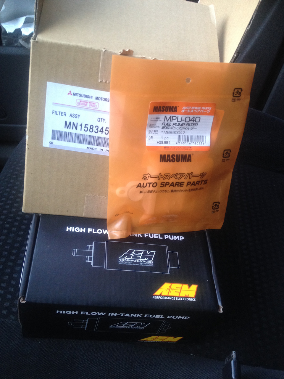 Установка топливного насоса AEM. — Mitsubishi Grandis, 2,4 л, 2005 года ...