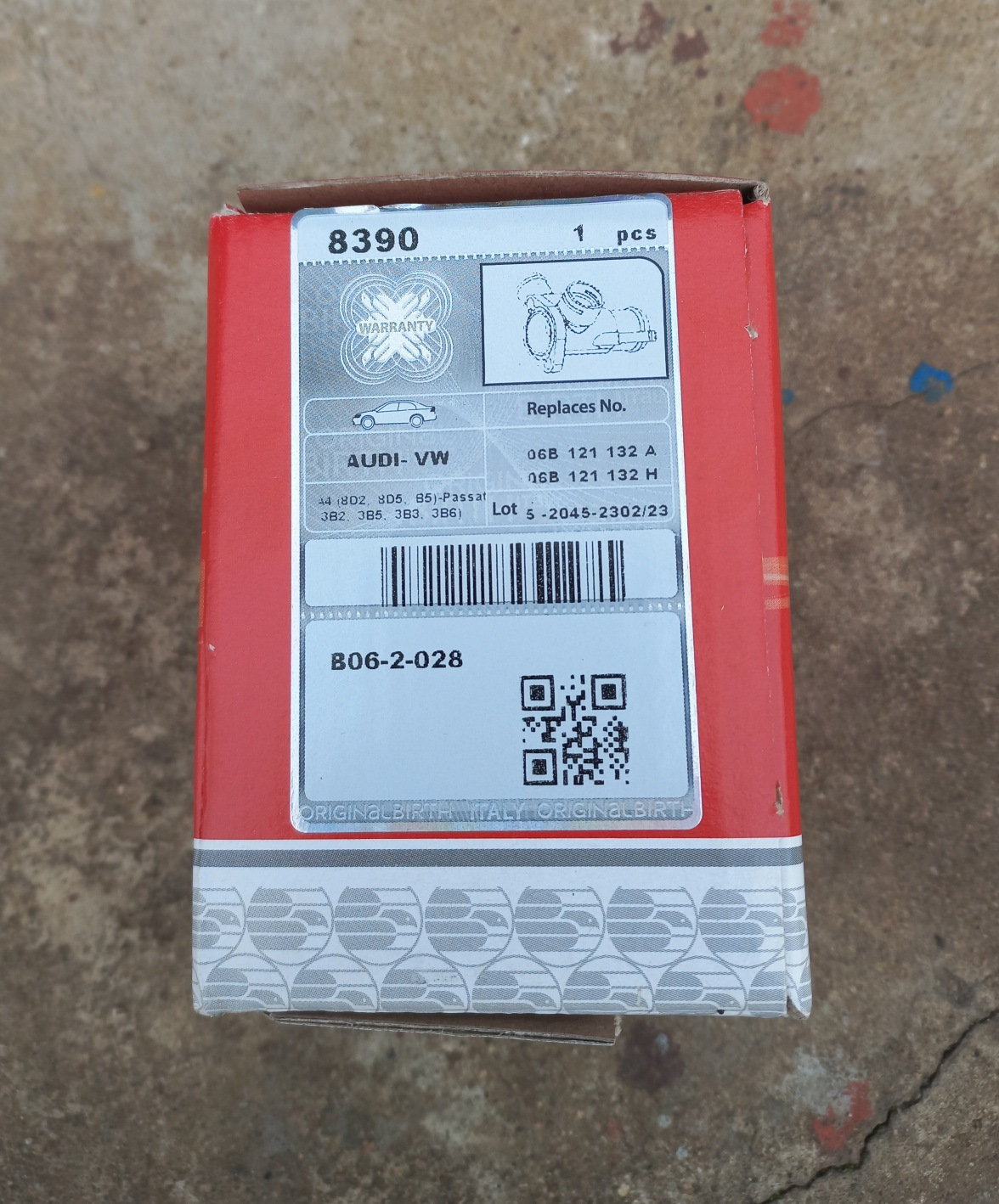 6) Фланец охлаждающей жидкости. Решение проблемы — Audi A4 (B6), 1,6 л ...