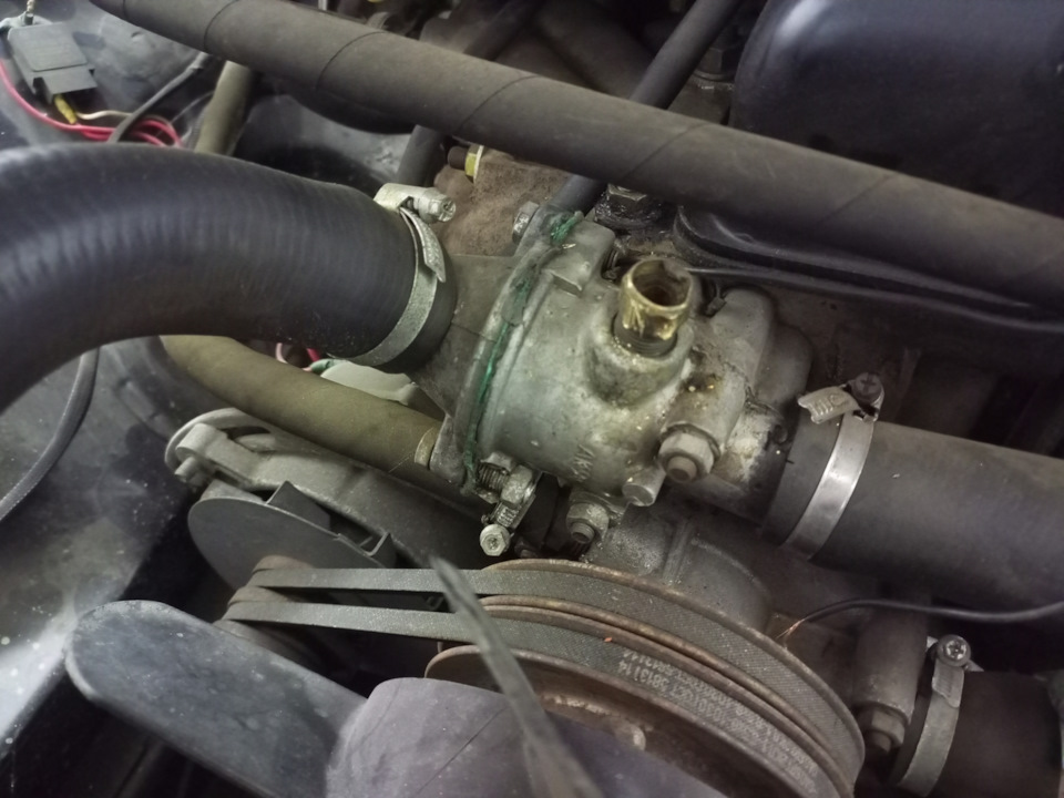 Замена корпуса термостата и датчика температуры ож — ГАЗ 31029, 2,4 л ...