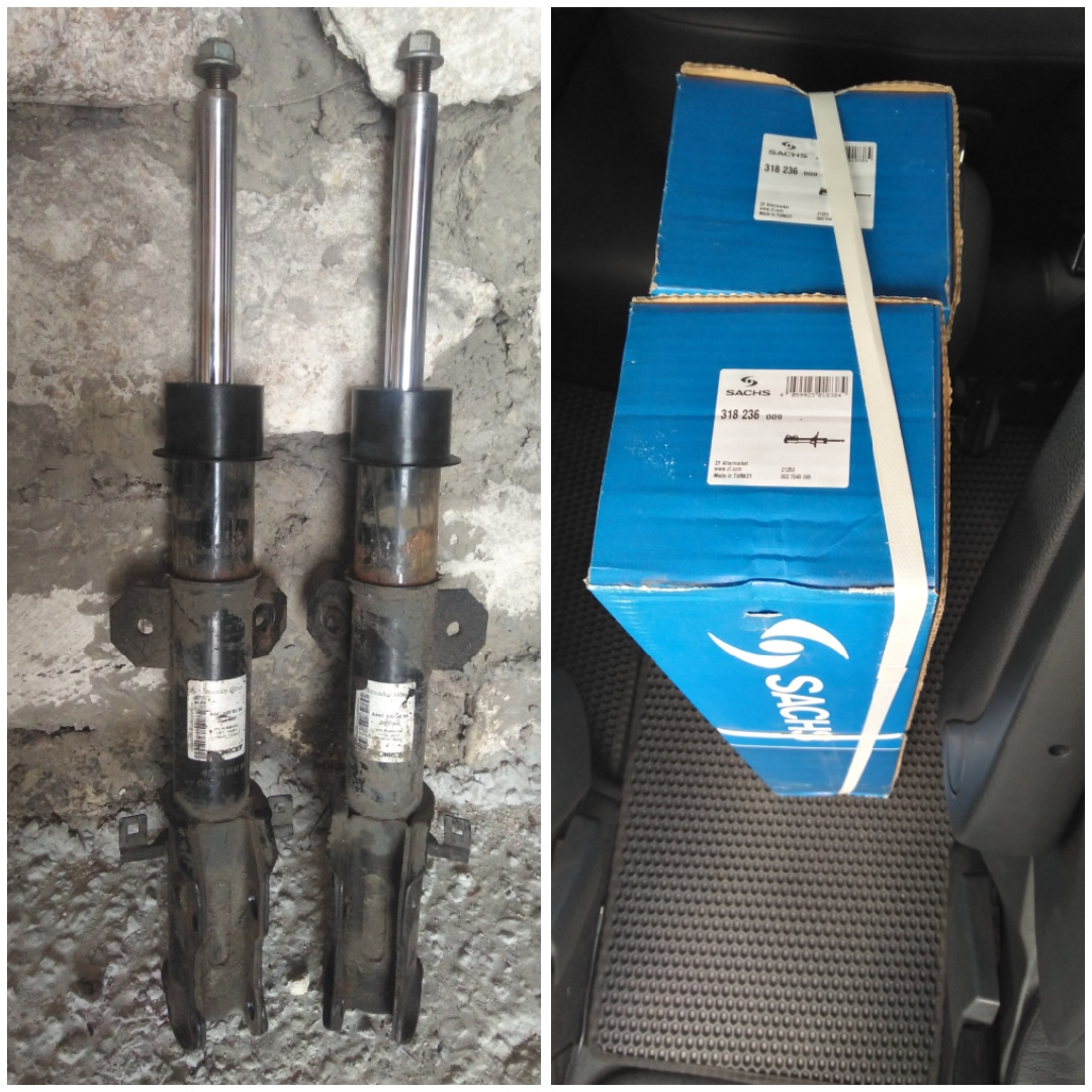 Передние стойки — Mercedes-Benz Vito (3G), 2,2 л, 2016 года | запчасти ...