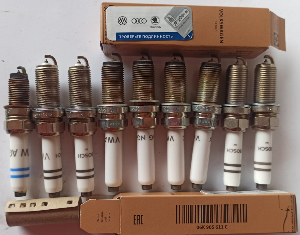 Новые свечи — Skoda Octavia Scout A7 Mk3, 1,8 л, 2015 года | расходники ...