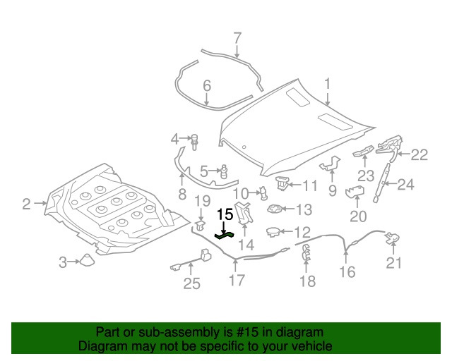 A2218800564 Крюк замка капота Mercedes | Запчасти на DRIVE2