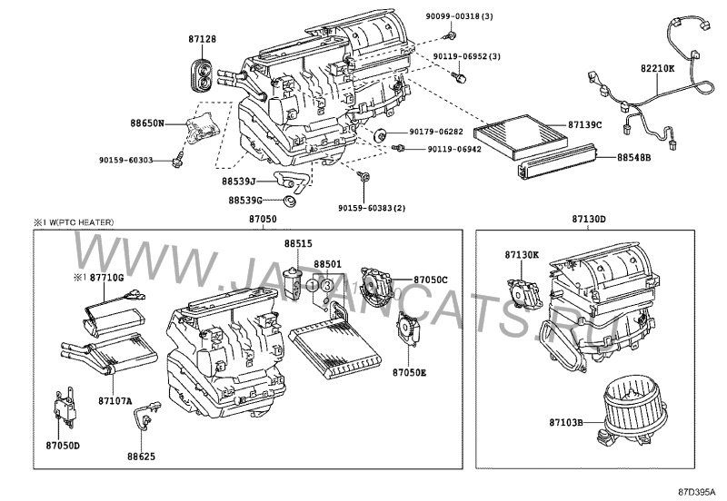PTC-Positive Temperature Coefficient — Toyota RAV4 (IV), 2 л, 2013 года ...