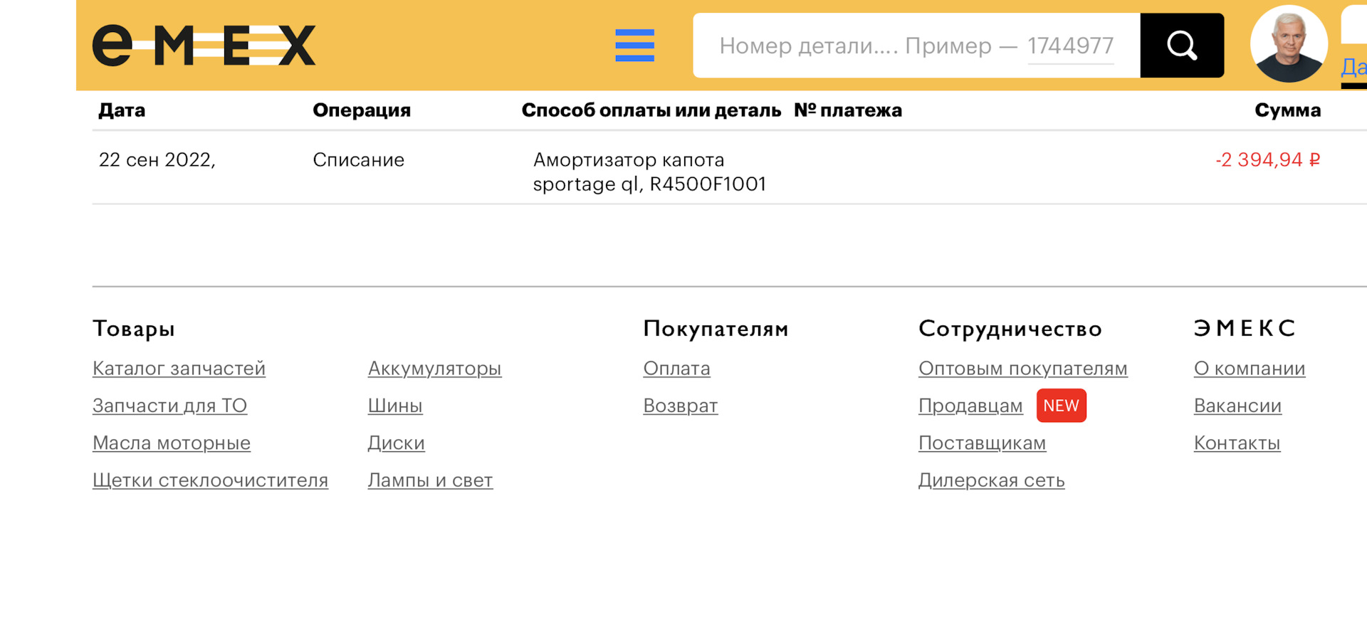 Оригинальные газовые упоры капота — KIA Sportage (4G), 2,4 л, 2021 года ...