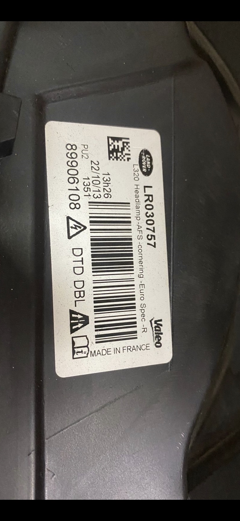 Пришлось поменять фару — Land Rover Range Rover Sport (1G), 5 л, 2011 ...