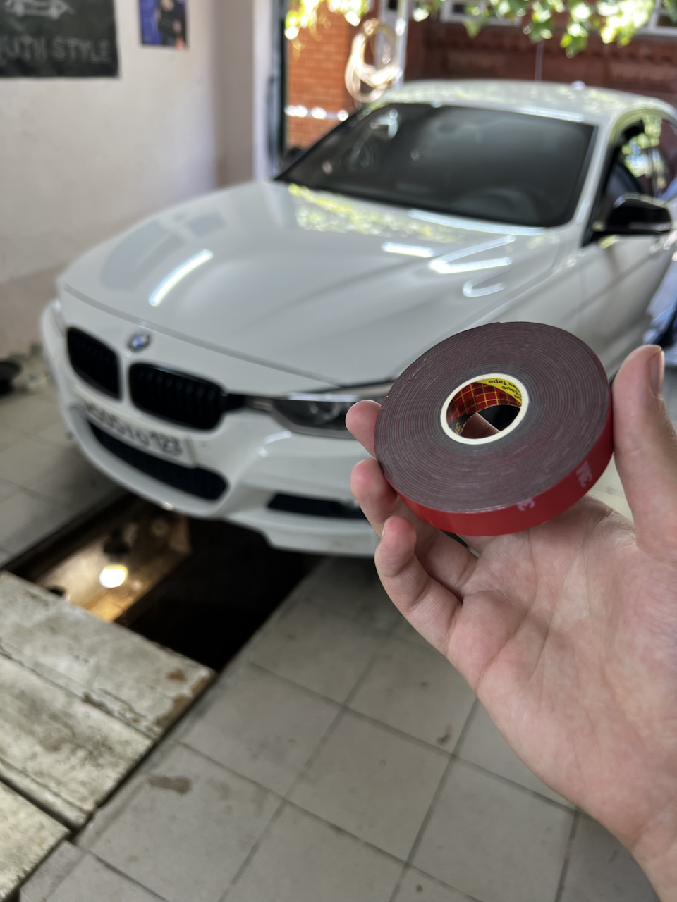 Установка губы M performance F30 — BMW 3 series (F30), 2 л, 2014 года | аксессуары | DRIVE2
