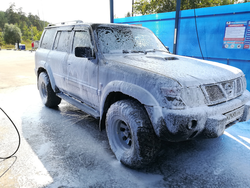 Первая запись — Nissan Patrol (Y61), 3 л, 2001 года | мойка | DRIVE2