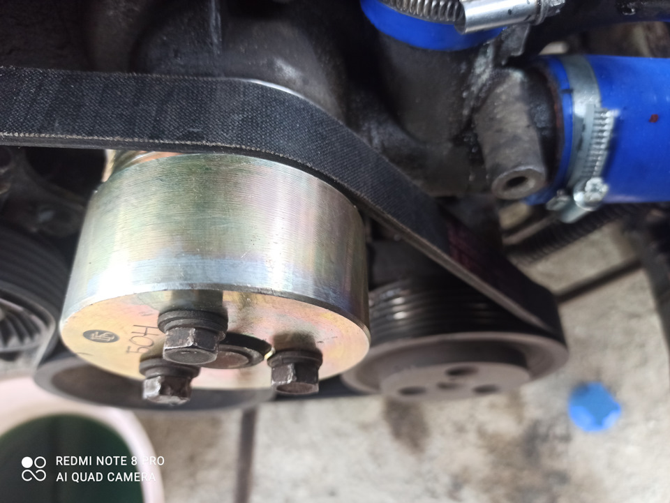 Волга 31105 Замена — установка уменьшенного шкива помпы 107-->77 мм — ГАЗ 31105, 2,3 л, 2005 ...